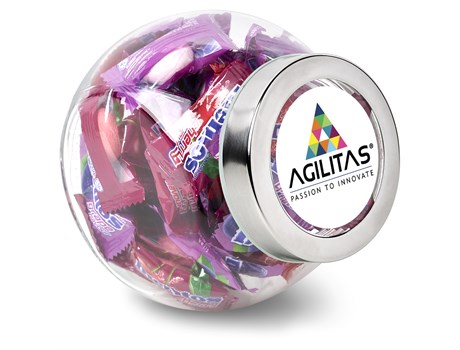 Mentos Classic Glass Candy Jar - Mixed Berry - Attika Brands