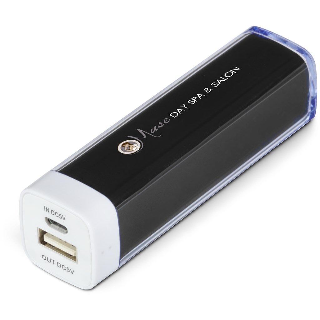 Omega Power Bank - 2,200mAh - Black - Attika Brands